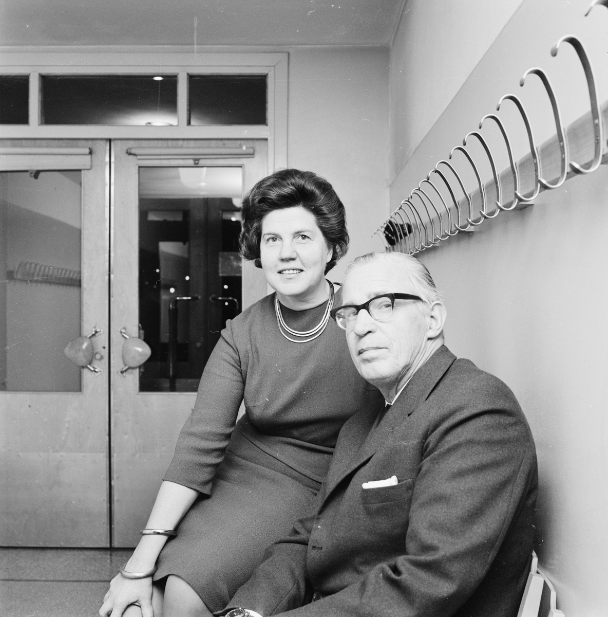 Ria Wägner och Gustav Sandgren, Uppsala, november 1963 - Upplandsmuseet ...
