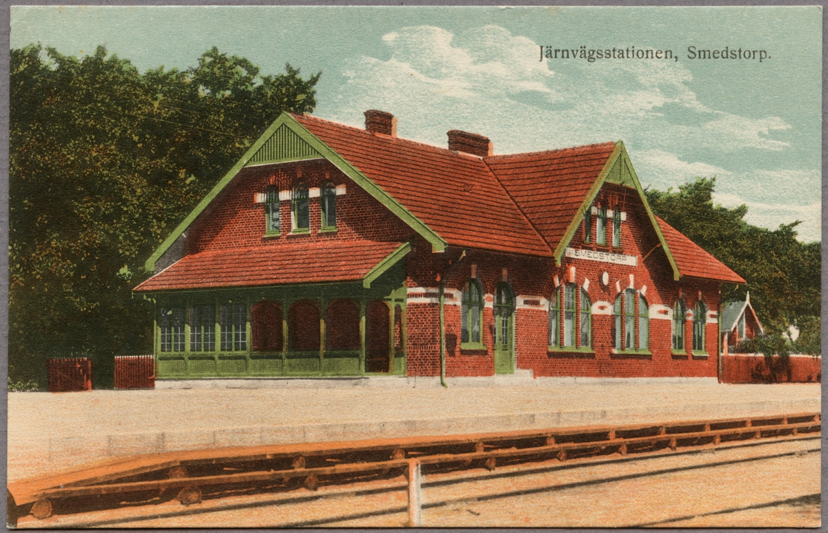 Smedstorp station. - Järnvägsmuseet / DigitaltMuseum