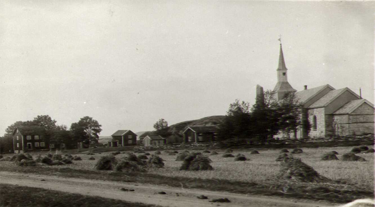 Alstahaug kirke og prestegård, Alstahaug, Nordland. - Norsk Folkemuseum ...