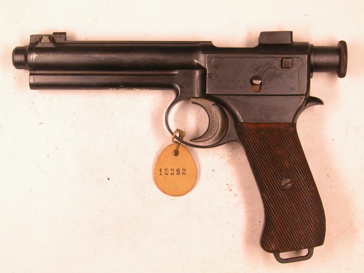 Pistol 8x18,5 mm Roth Steyr M1907 - Forsvarets museer / DigitaltMuseum